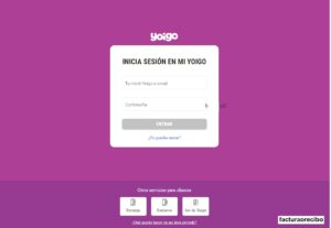 Yoigo factura - FacturaoRecibo