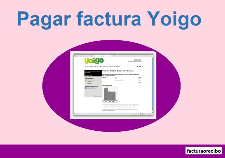 Pagar factura Yoigo - FacturaoRecibo