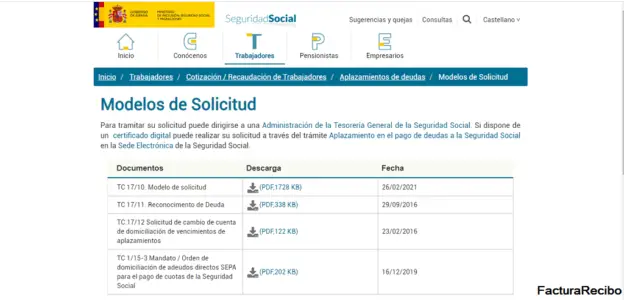 ¿Cómo descargar el Modelo TC 17/11 de la Seguridad Social de España ...